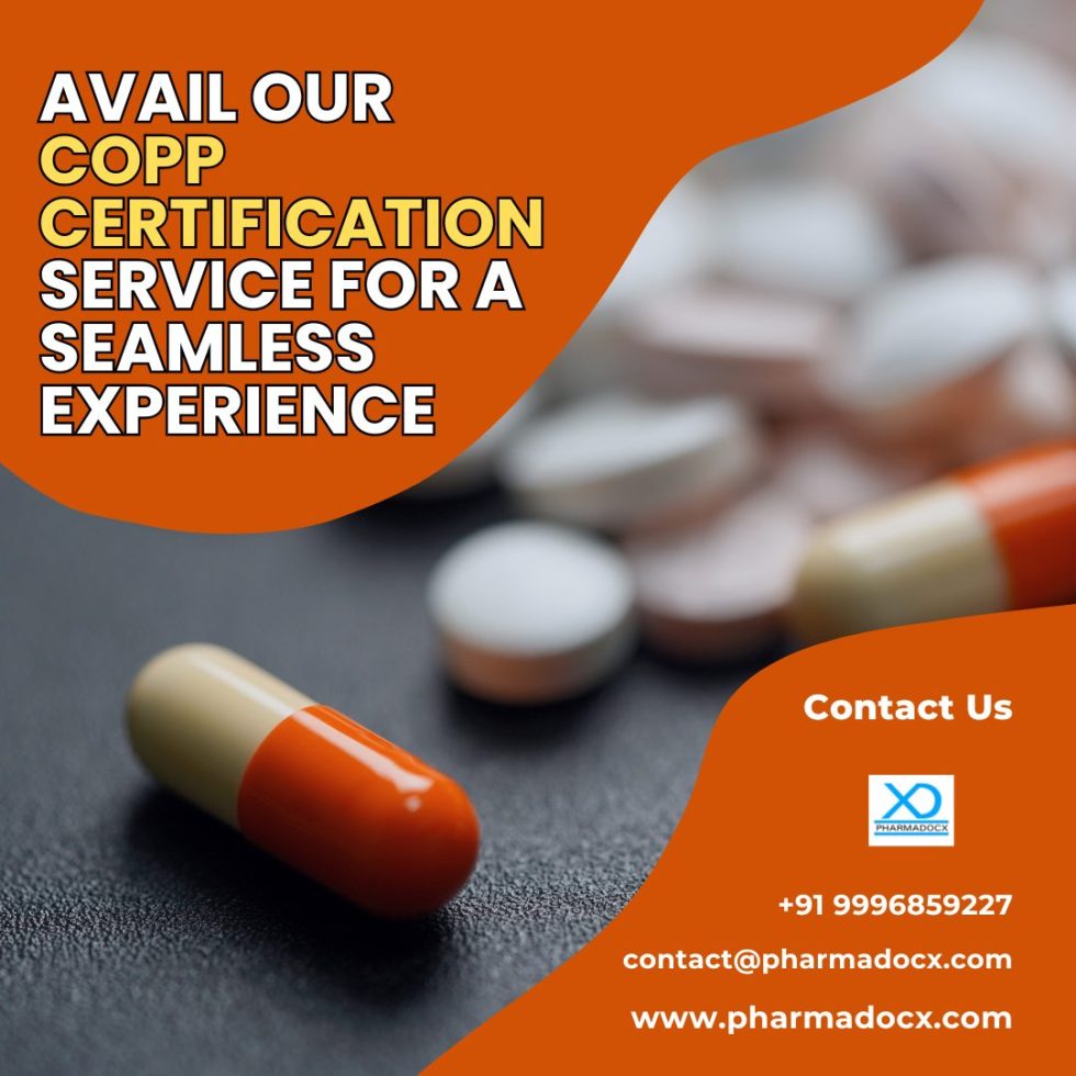Get Certificate of Pharmaceutical Product COPP in India - Pharmadocx ...