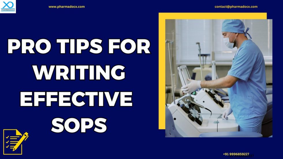 10 Tips for Writing Effective SOPs for Medical Device Industry ...